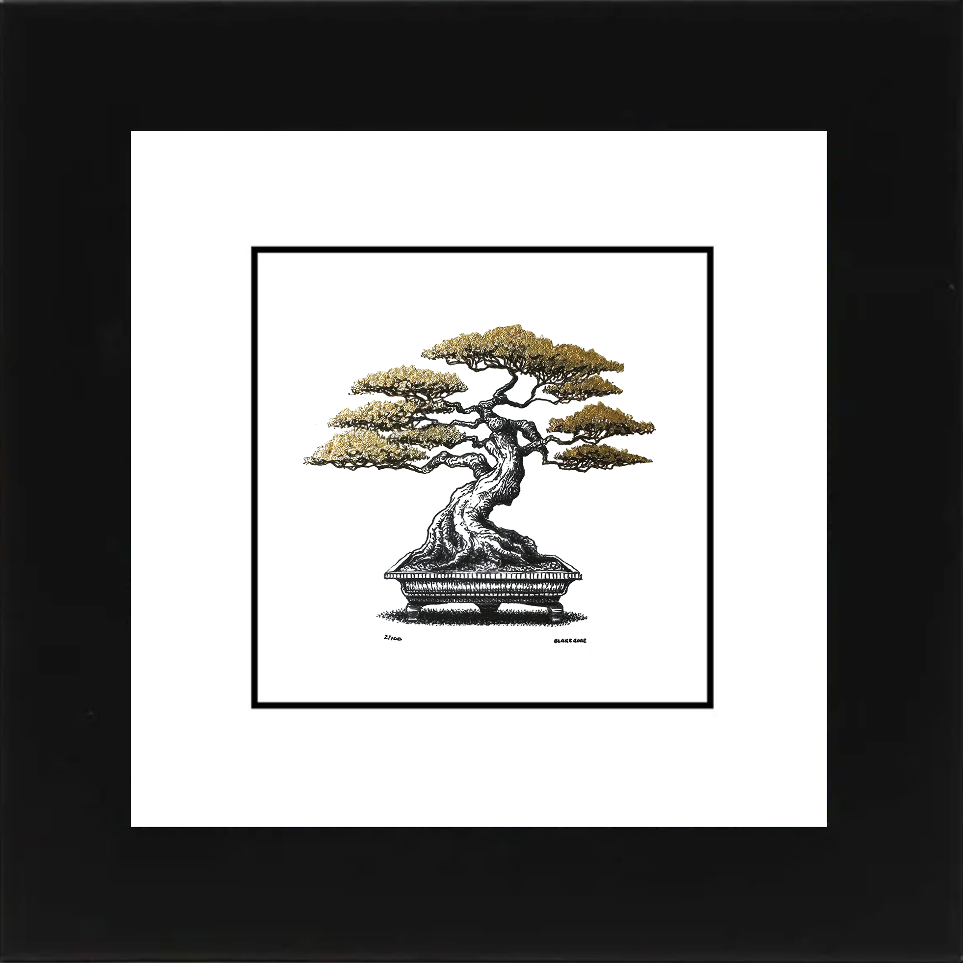 Golden Fall Series: Bonsai, Miniature Art by Blake Gore – Blake Gore ...