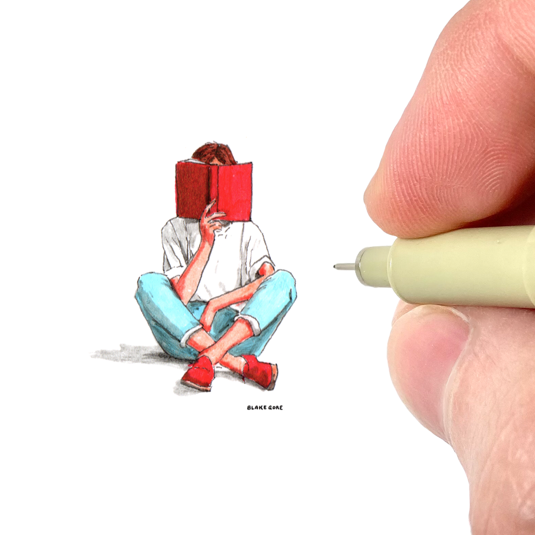 Blake Gore Miniature Art: Hand Drawn Visual Art Using No Magnification