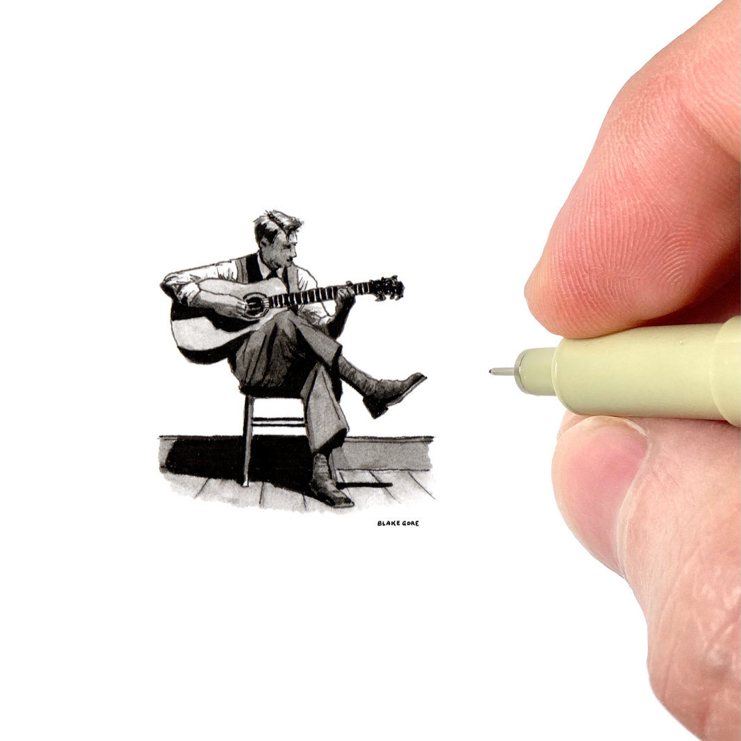 Blake Gore Miniature Art: Hand Drawn Visual Art Using No Magnification