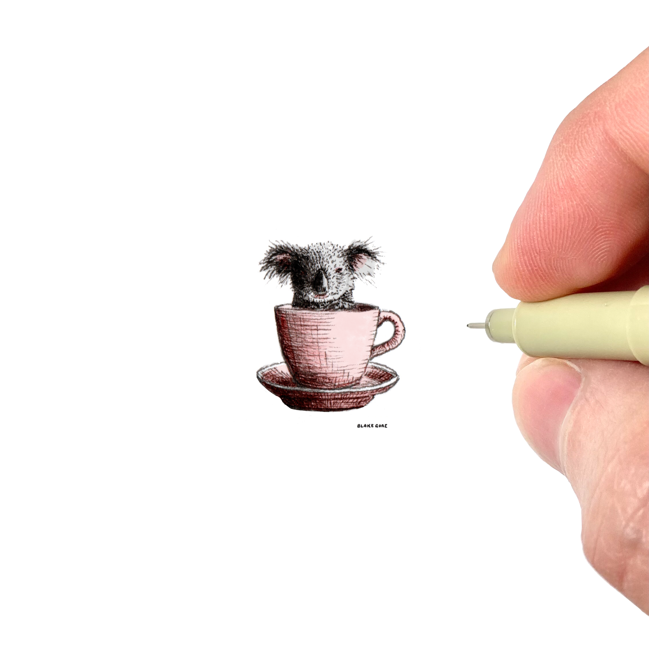 Teacup Koala, Miniature Original Artwork by Blake Gore – Blake Gore ...