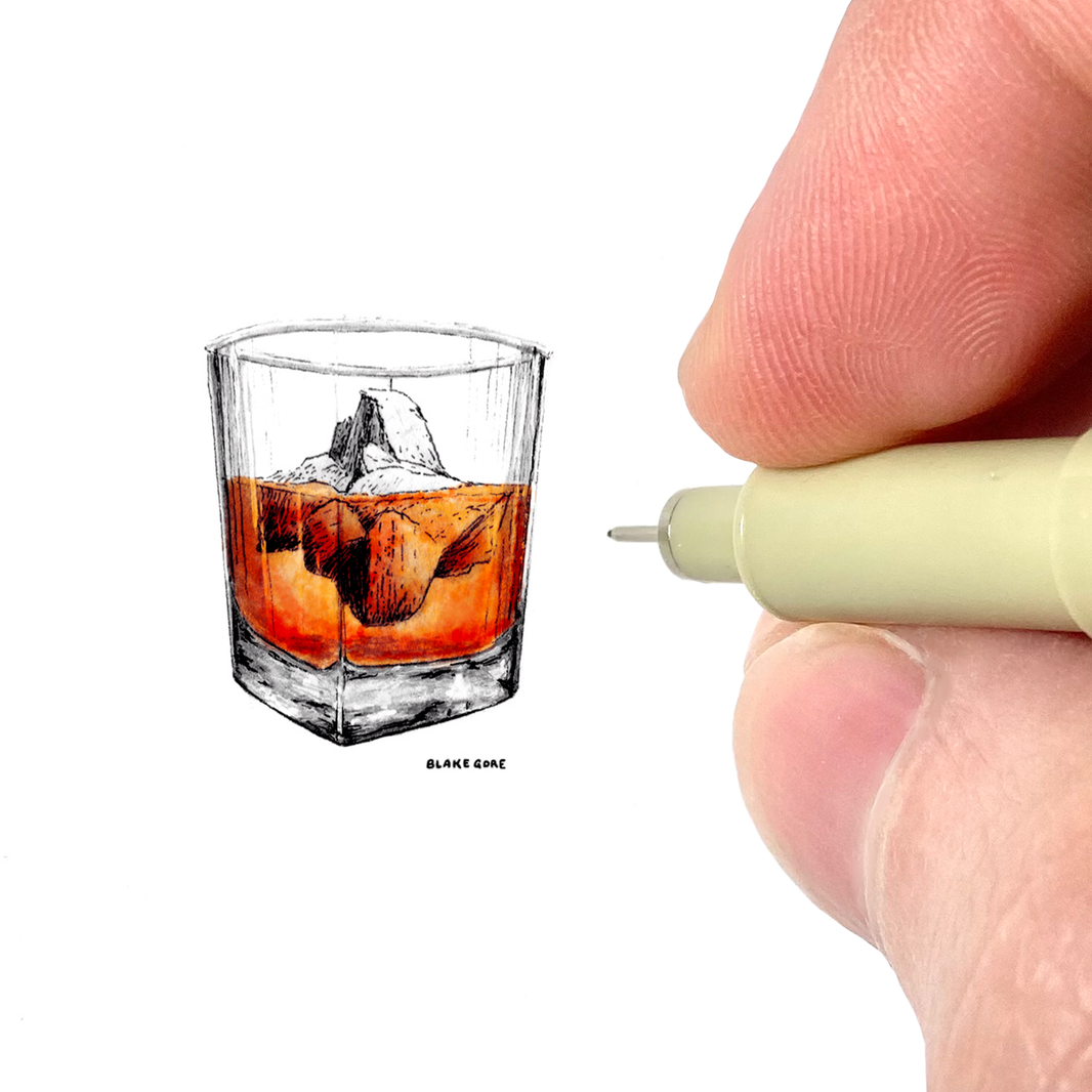 Blake Gore Miniature Art: Hand Drawn Visual Art Using No Magnification